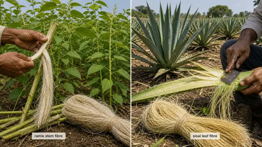 Ramie & Sisal: Bast vs Leaf Fiber Types | AFO | AgriDots